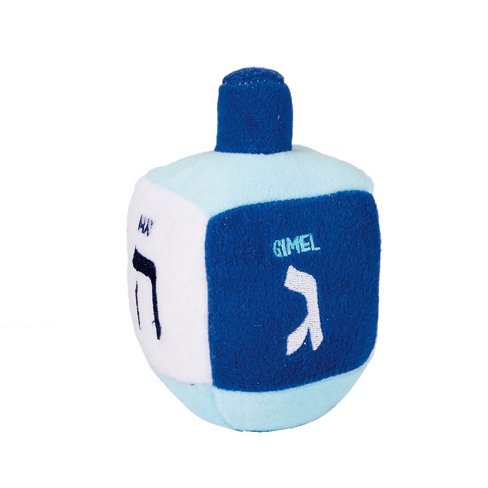 "Chewdaica" Plush Dreidel Squeaky Dog Toy