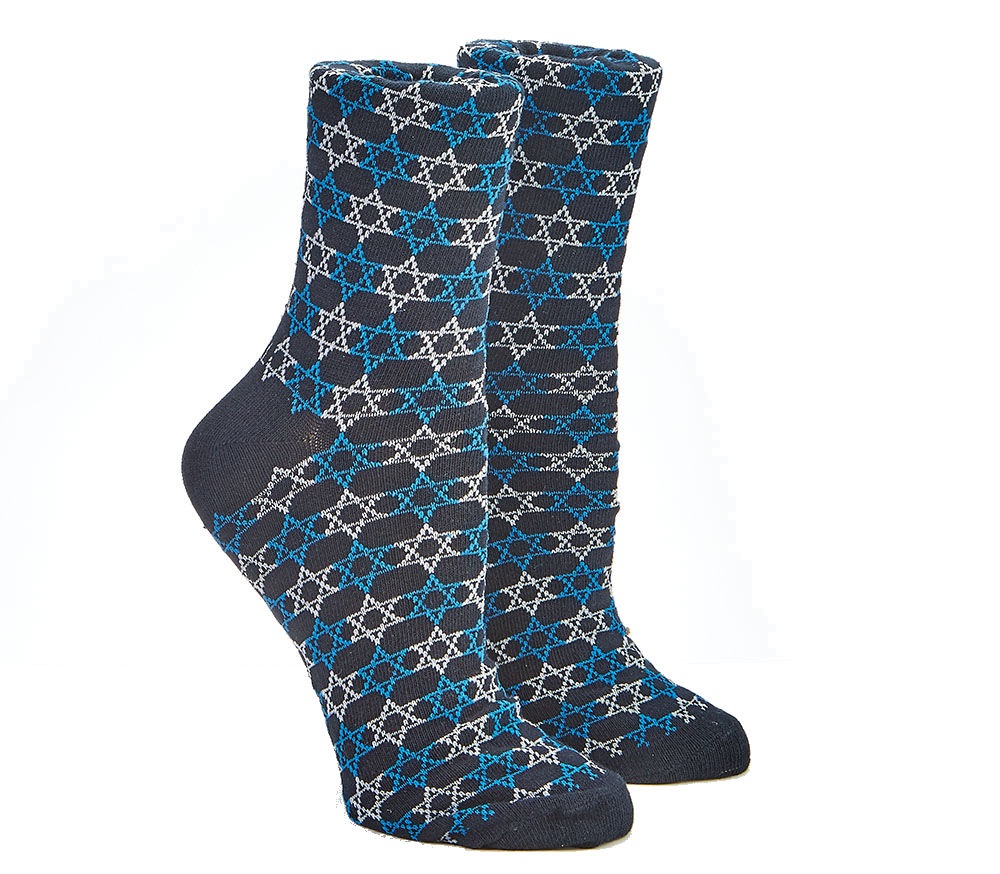Star of David Adult Crew Socks