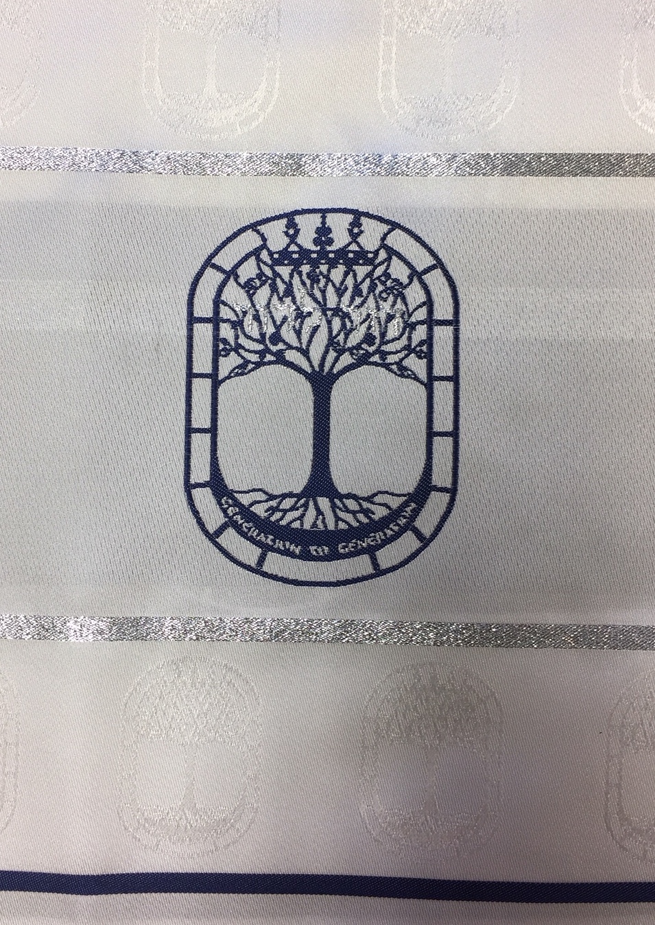 Tree of Life Tallit Set, Navy